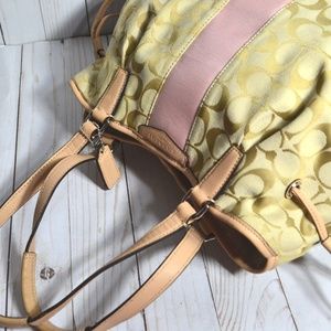 Bags | Coach F2851 Drawstring Signature Carryall Bag | Poshmark